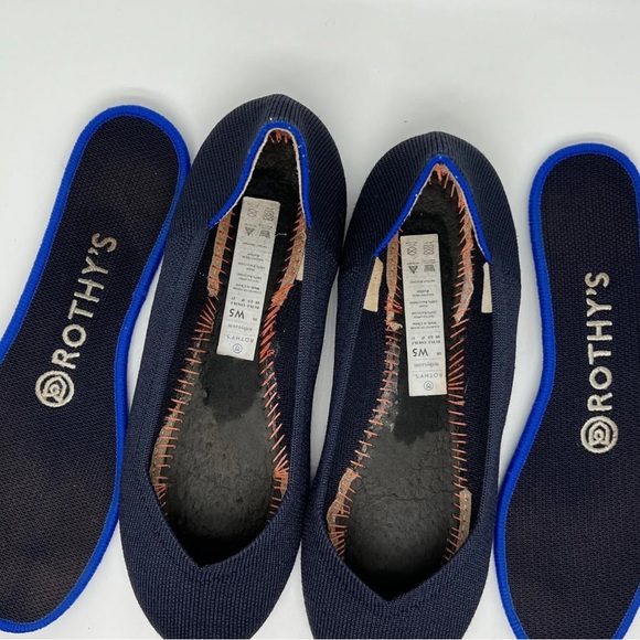 Rothy's | Shoes | Rothys The Flat Navy Blue Ballet Flats | Poshmark